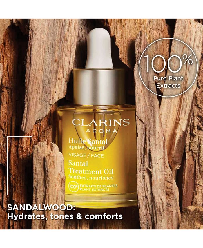 Clarins Santal Soothing & Hydrating Face Treatment Oil - Macy's