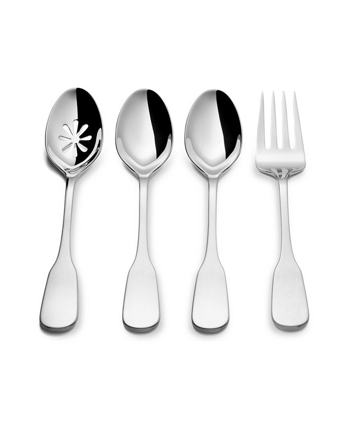 Chefs Toulon Satin 18/10 Stainless Steel 44 Piece Flatware Set, Service ...