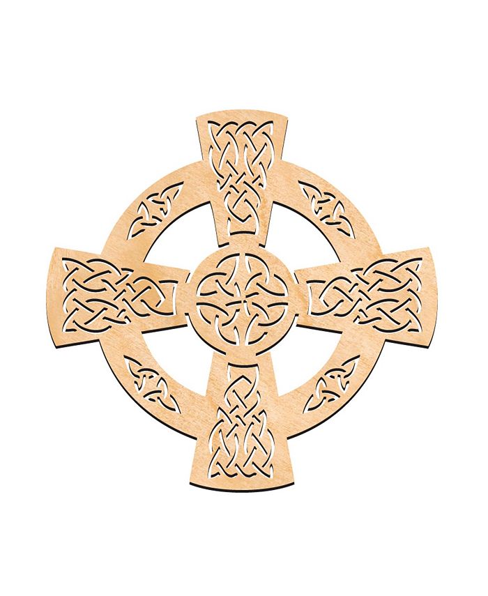 Designocracy Celtic Wheel Cross Holiday Wall Door Decor - Macy's
