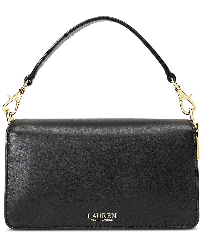 Lauren Ralph Lauren Small Leather Tayler Convertible Crossbody Bag - Macy's