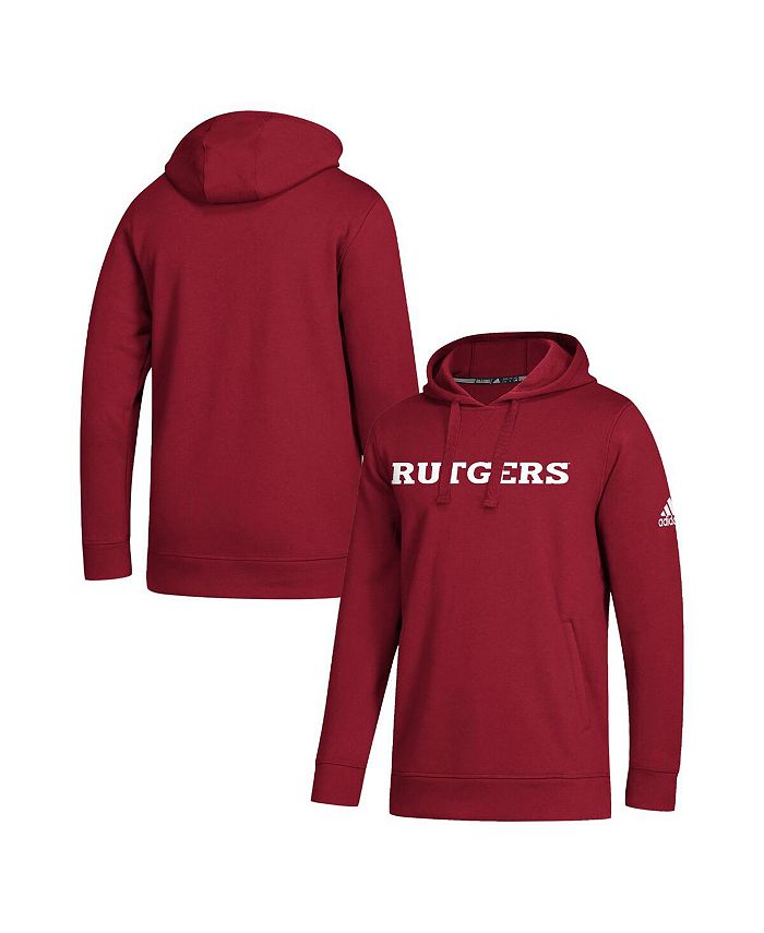 adidas Men's Scarlet Rutgers Scarlet Knights Locker Wordmark Pullover ...