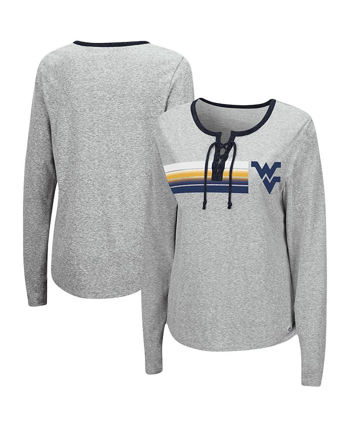 Colosseum Women's Heathered Gray West Virginia Mountaineers Sundial Tri ...