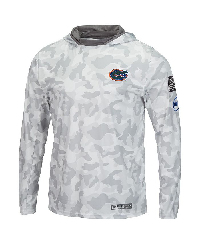 Colosseum Men's Arctic Camo Florida Gators OHT Military-Inspired Appreciation Long Sleeve Hoodie ...