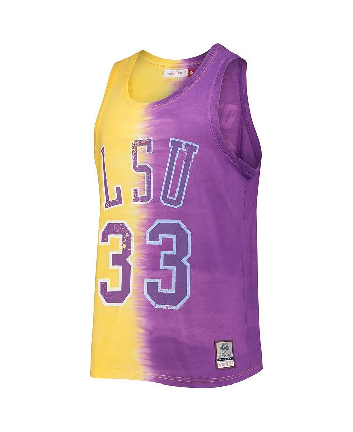 Mitchell & Ness Men's Shaquille O'Neal Purple, Gold LSU Tigers Name and ...