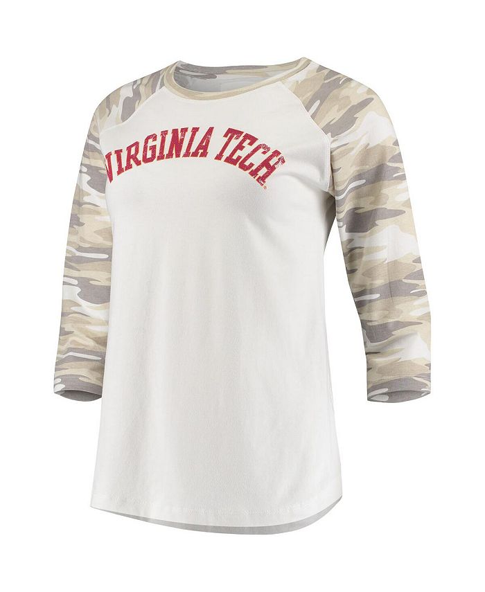 Camp David Women's White and Camo Virginia Tech Hokies Boyfriend ...