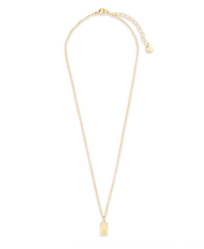 brook & york Madeline Rectangle Initial Pendant - Macy's