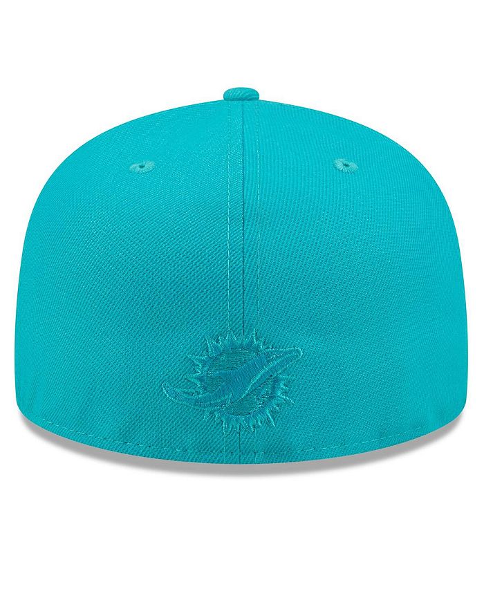 New Era Men's Aqua Miami Dolphins Tonal 2022 Sideline 59FIFTY Fitted ...