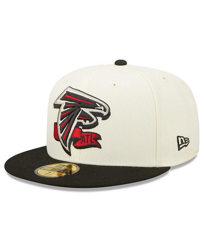 New Era Men's Cream, Black Atlanta Falcons 2022 Sideline 59FIFTY Fitted ...