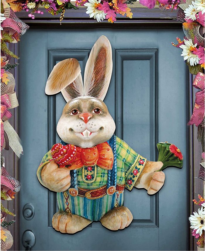 Designocracy Father Bunny Holiday Door Decor - Macy's
