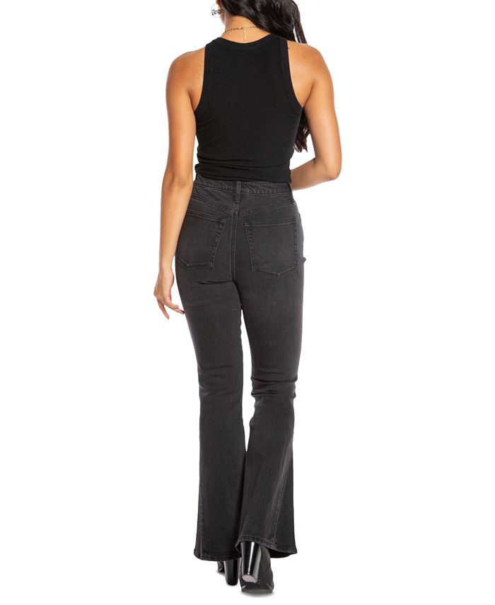 Juicy Couture Women's Panel-Inset Flared-Leg Jeans - Macy's