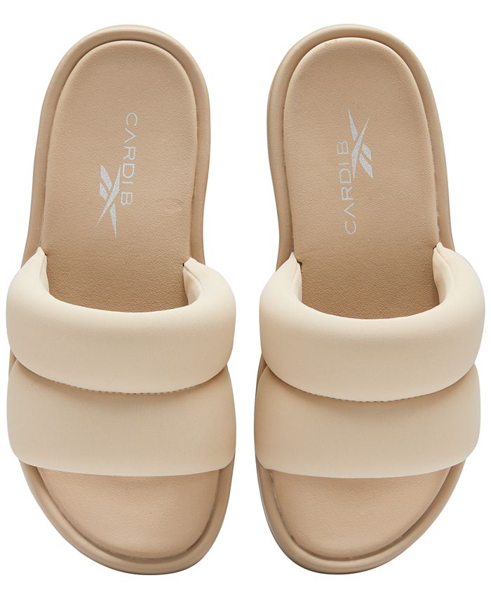 Reebok Women's Cardi B Classic Slide Sandals from Finish Line - Macy's