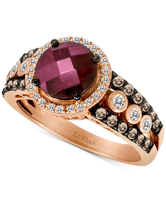 Le Vian Raspberry Rhodolite (1-3/4 ct. t.w.) & Diamond (5/8 ct. t.w ...