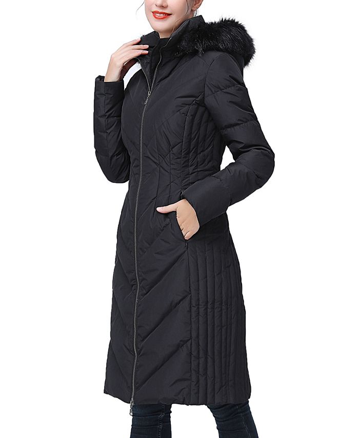kimi + kai Women's Ino Water-Resistant Shell Hooded Long Down Coat & Reviews - Coats & Jackets ...