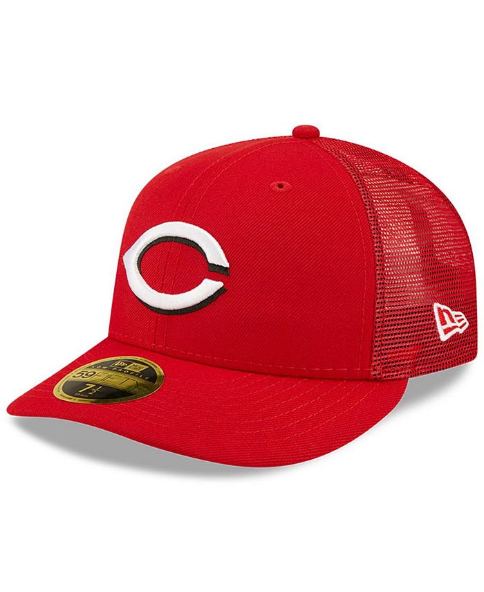 New Era Men's Red Cincinnati Reds Authentic Collection Mesh Back Low ...