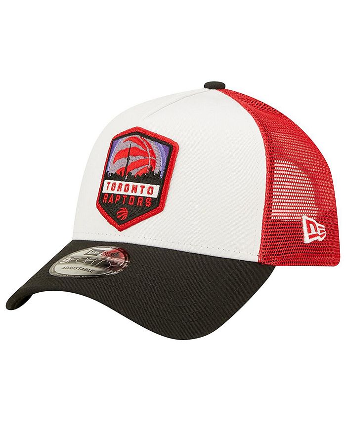 New Era Men's White, Black Toronto Raptors 9FORTY Snapback Hat - Macy's