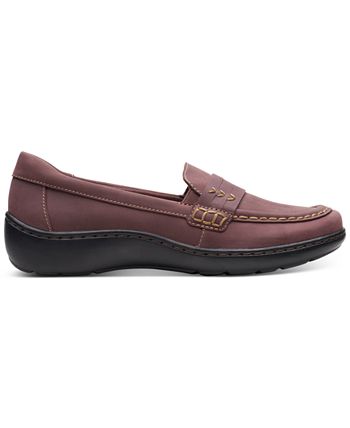 Clarks Women's Cora Shay Slip-On Moc-Toe Loafer Flats - Macy's
