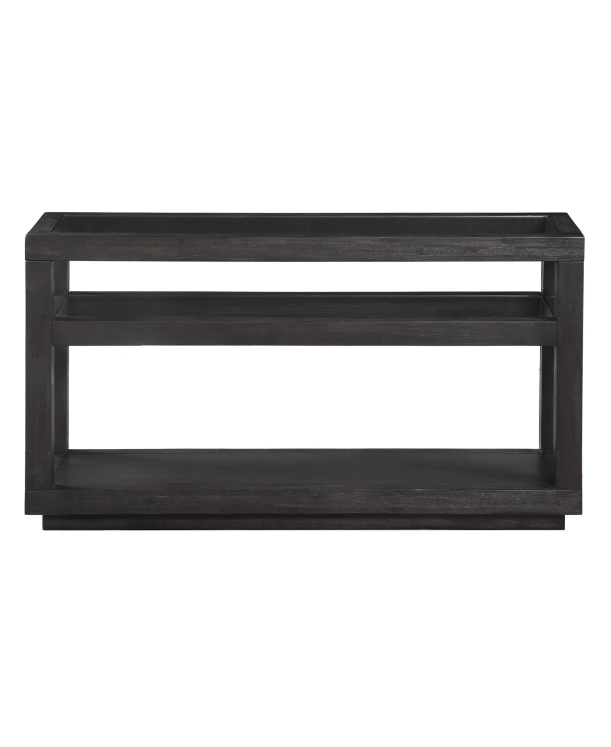 Click here for Tivie 54 Wood Console Table - Basalt Gray prices