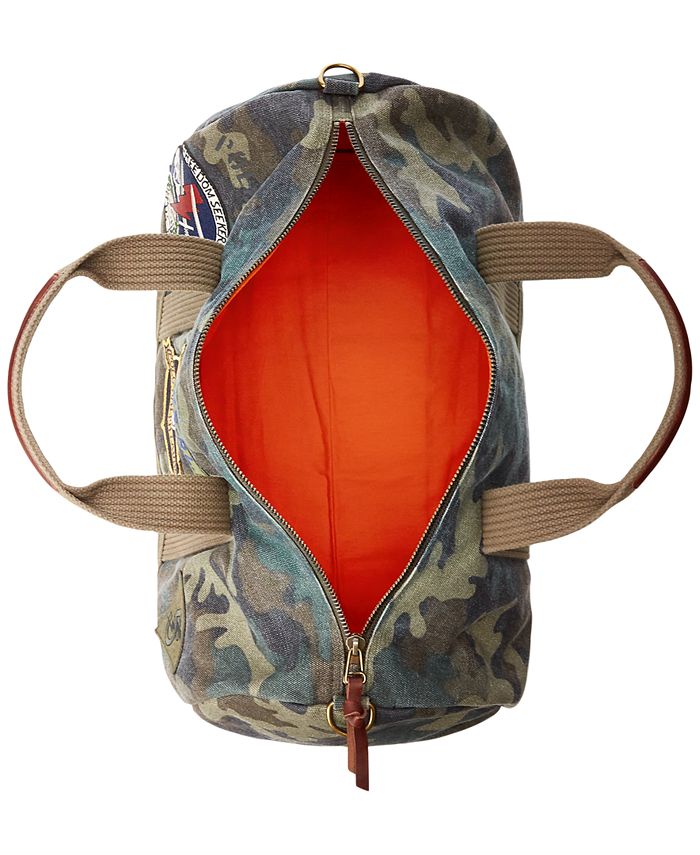 Polo Ralph Lauren Men's Tiger-Patch Camo Canvas Duffel - Macy's
