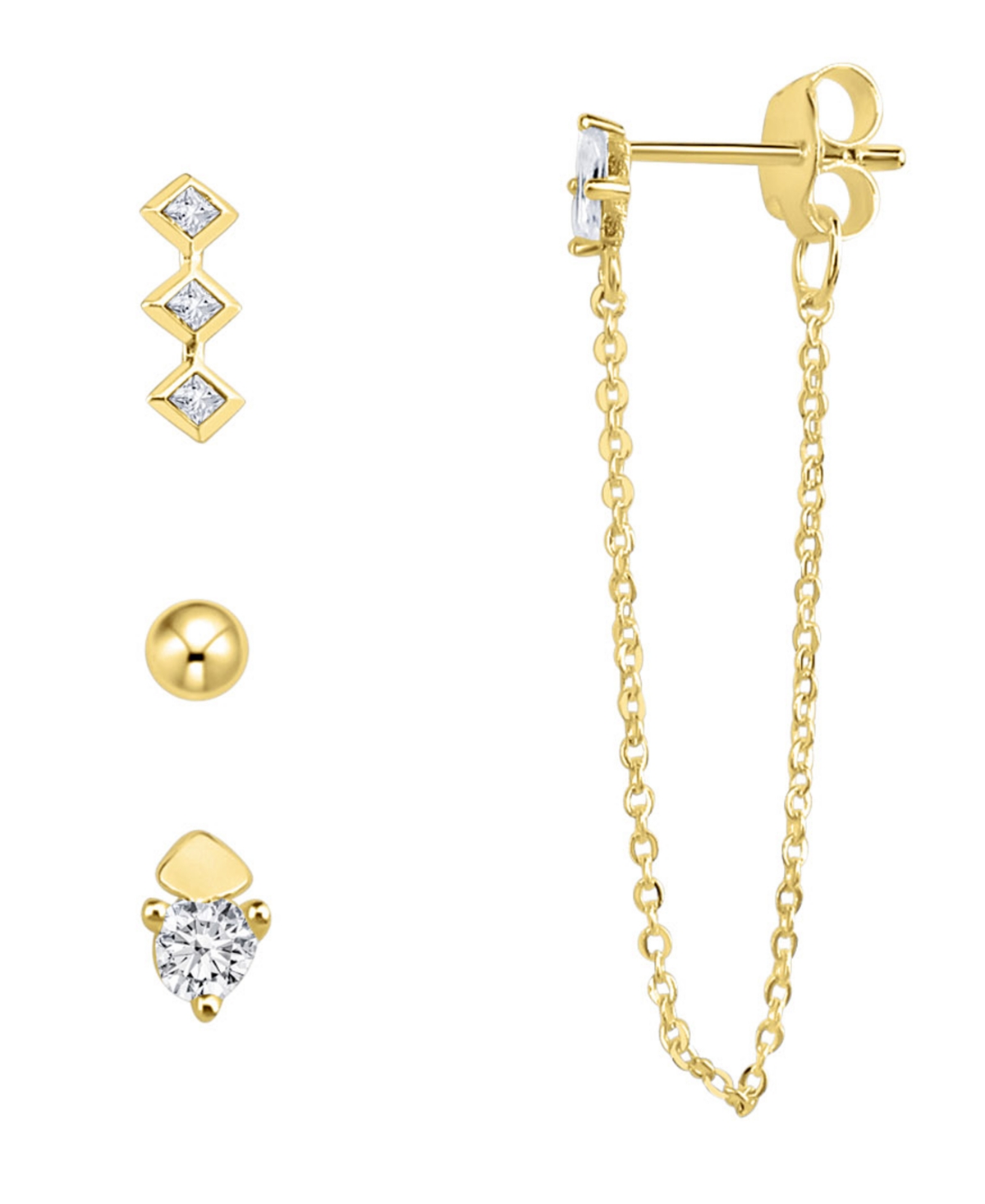 Click here for And Now This Multi Earring Cubic Zirconia 4-Piece... prices