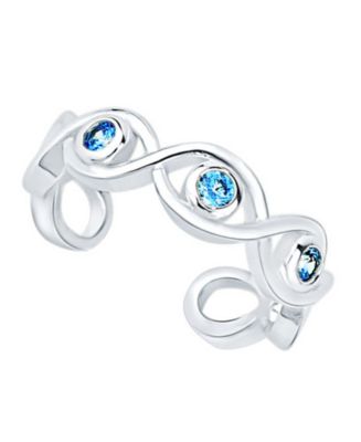 And Now This Blue Cubic Zirconia Toe Ring - Macy's