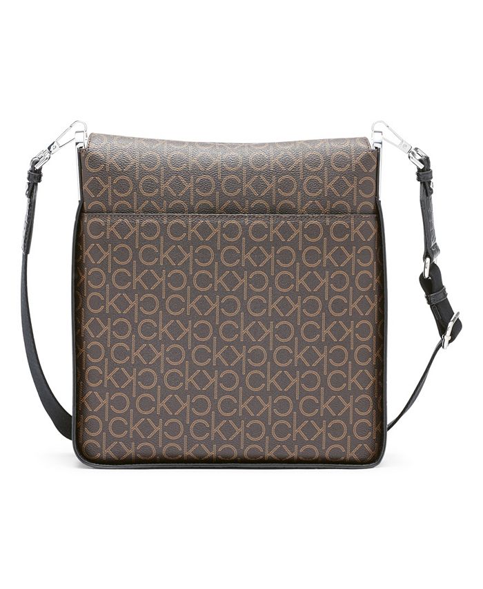Calvin Klein Fay Signature Large Crossbody Bag & Reviews - Handbags ...