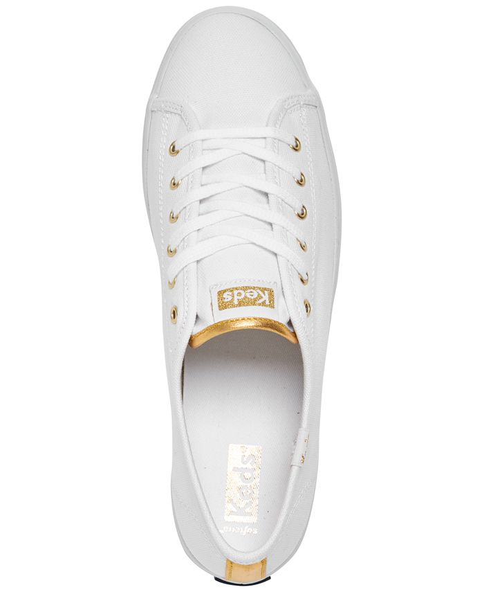 Keds Women's Triple Up Canvas Metallic Platform Casual Sneakers from ...