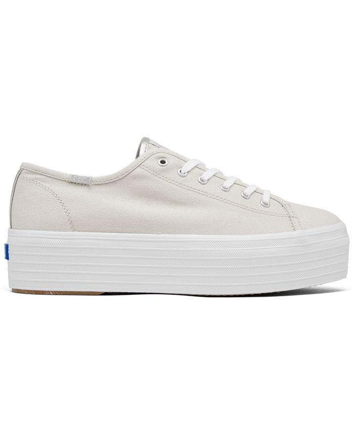 Keds Women's Triple Up Canvas Metallic Platform Casual Sneakers from ...