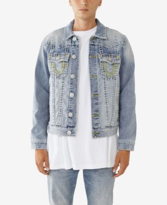 True Religion Men's Jimmy Super T Soft Stretch Denim Jacket - Macy's