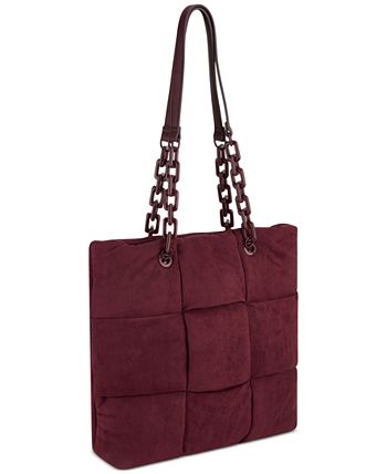 INC International Concepts Dhanna Nubuck Quilted Tote, Created for Macy ...