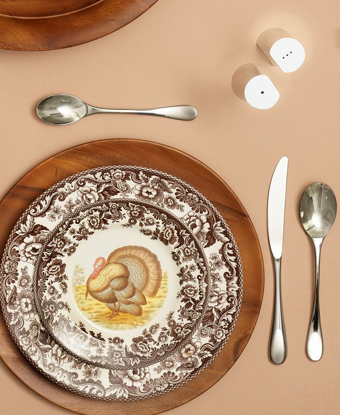 Spode Woodland Turkey 4 Piece Salad Plates, Service for 4 - Macy's