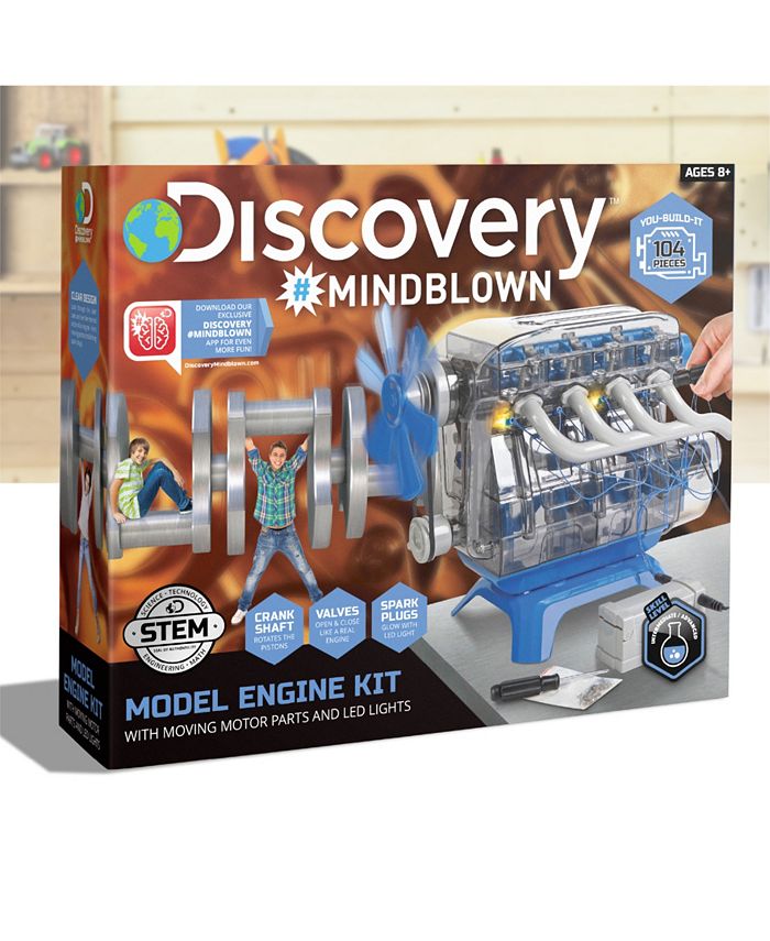 Discovery #MINDBLOWN Model Engine Kit, with Moving Parts and Lights ...