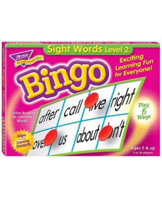 Trend Enterprises Sight Words Level 2 Bingo Game, Set of 303 - Macy's