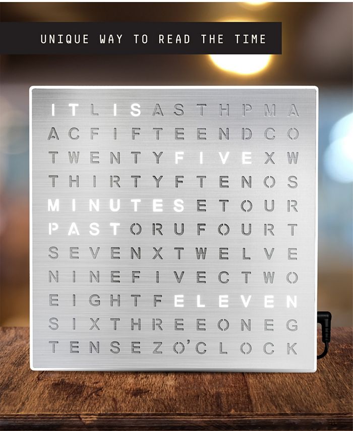 Studio Mercantile Light Up Electronic Word Clock - Macy's
