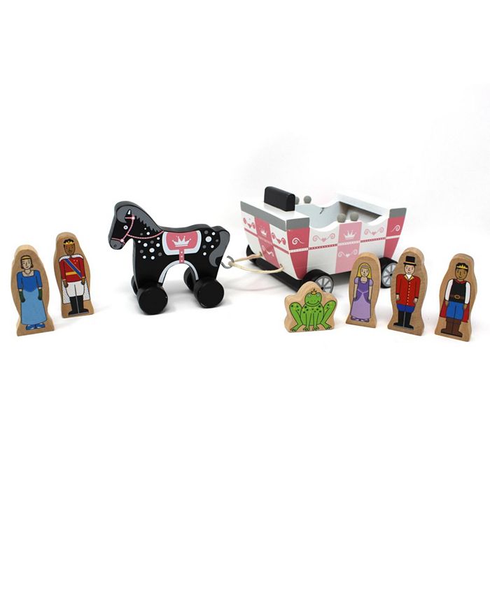 Jack Rabbit Creations Inc. Wooden Magnetic Princess Carriage Play Set ...