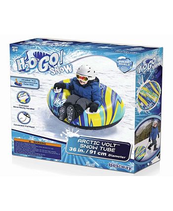 H2OGO Snow Arctic Volt 36" Inflatable Snow Tube Winter Sports - Macy's