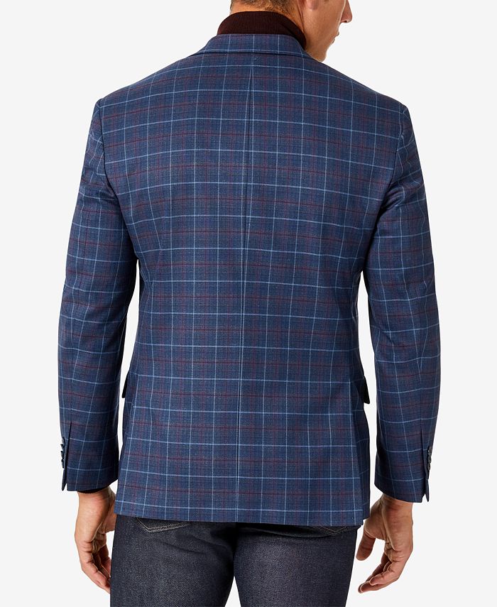 Michael Kors Men's Modern-Fit Pattern Check Sport Coats - Macy's