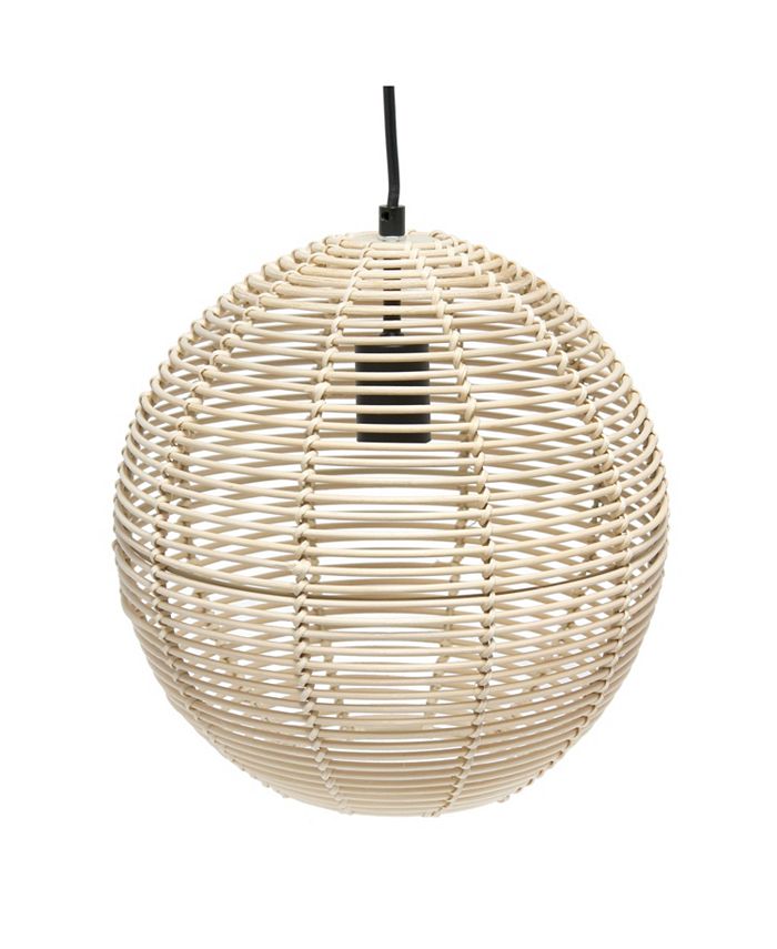 Lalia Home Ball Shaped Rattan Pendant - Macy's