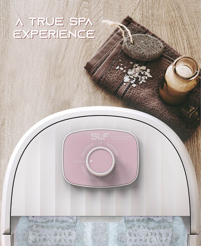 Tzumi SLF Deluxe Heated Portable Bubble Bath Foot Massager - Macy's