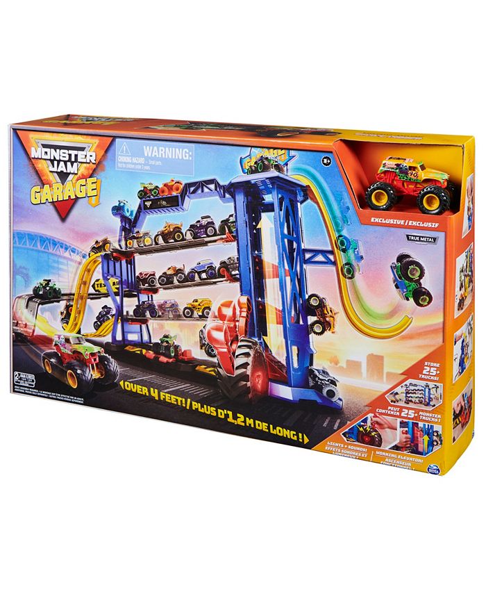 Monster Jam Garage Playset & Storage - Macy's