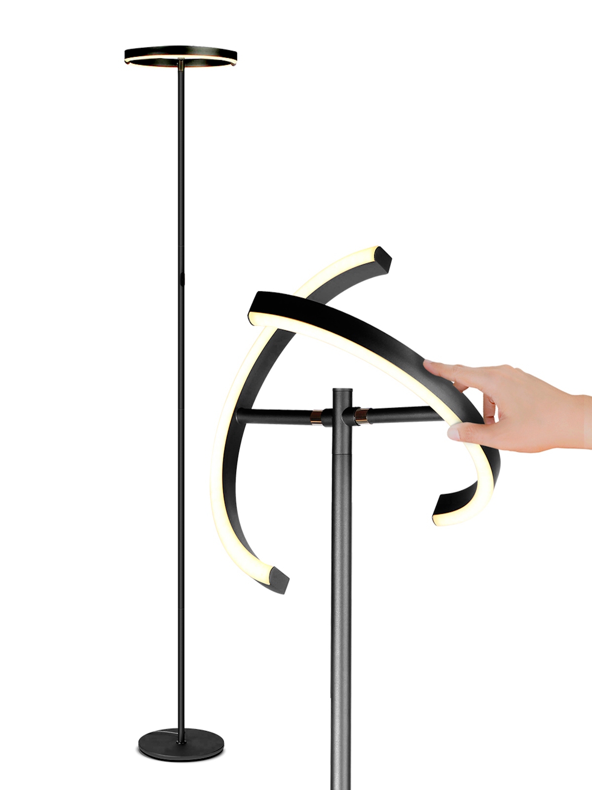 Click here for Halo Split 72" Led Torchiere Floor Lamp with... prices