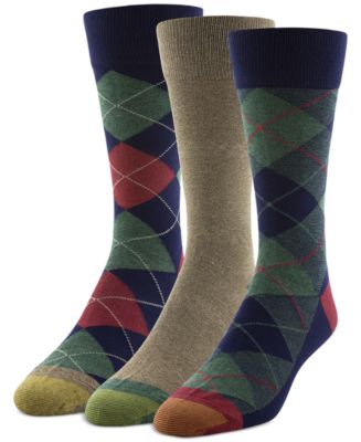 Gold Toe Men's Timeless Classics 3-Pk. Moisture-Wicking Holiday Dress ...