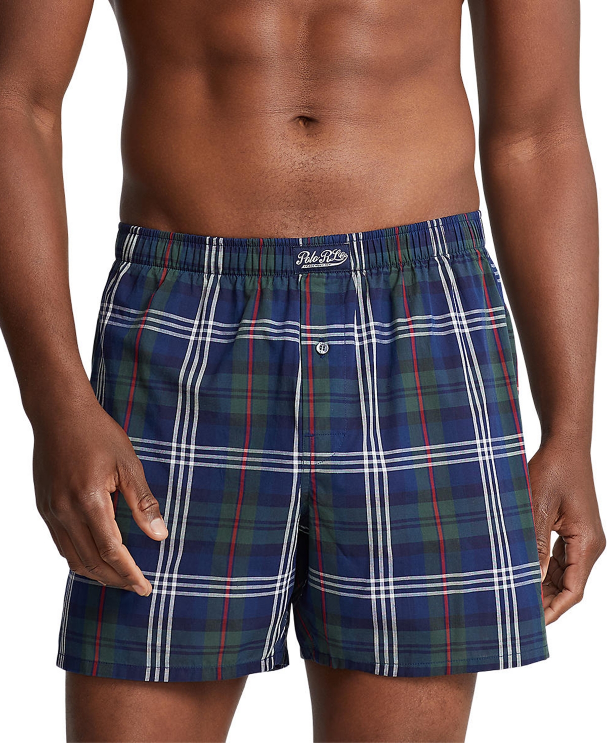 Click here for Polo Ralph Lauren Mens Plaid Single-Button Fly Box... prices