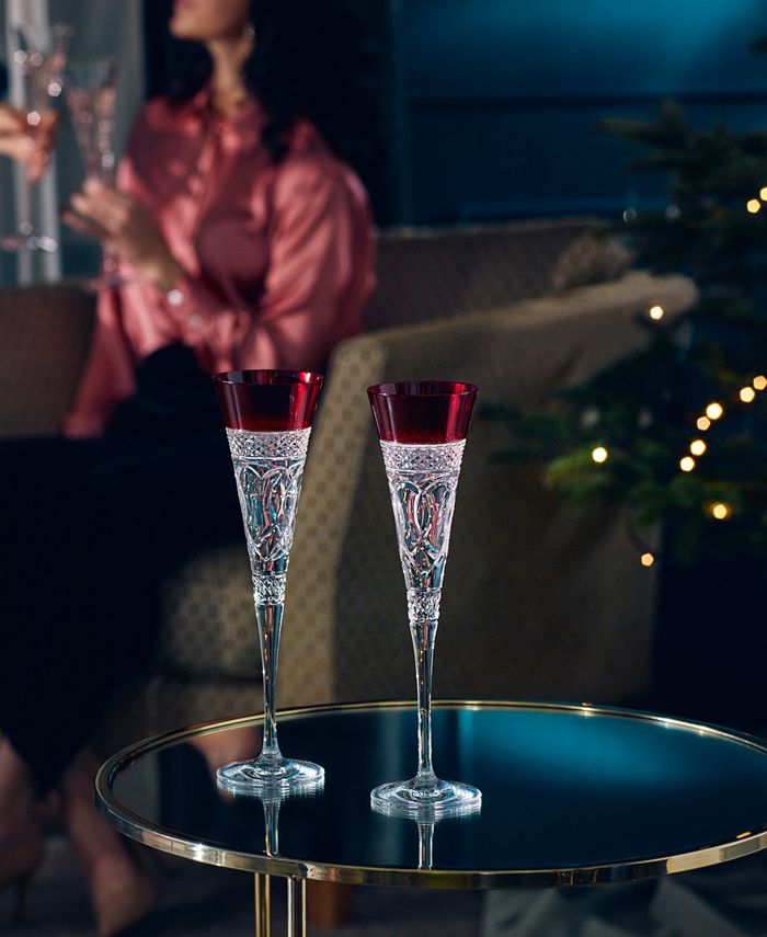 Waterford Times Square 2023 Flute Glass Set 2 Pieces Macys 