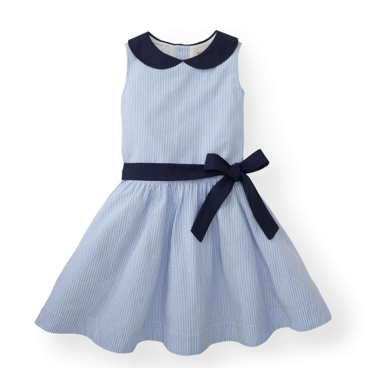 Click here for Hope & Henry Baby Girls Seersucker Peter Pan Colla... prices