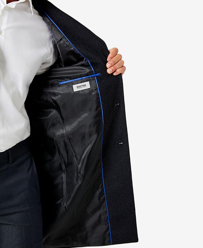 Kenneth Cole Reaction Men's Single-Breasted Classic Fit Overcoat - Macy's