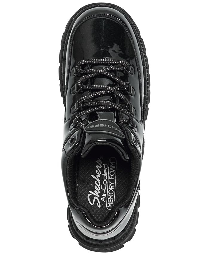 Skechers Women's Jammers - Cool Block Fashion Lace-Up Platform Casual ...