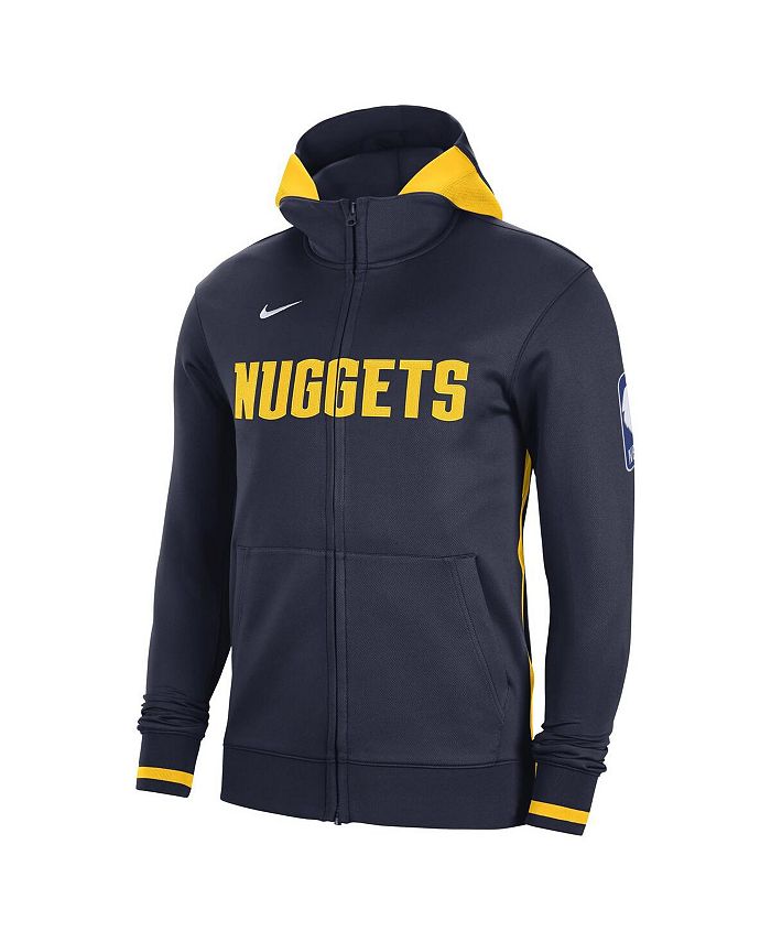 Nike Men's Navy Denver Nuggets Authentic Showtime Performance Full-Zip ...