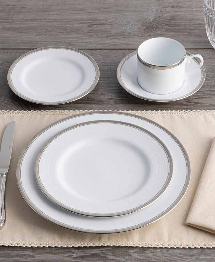 Noritake Whiteridge Platinum Dinnerware Collection - Macy's