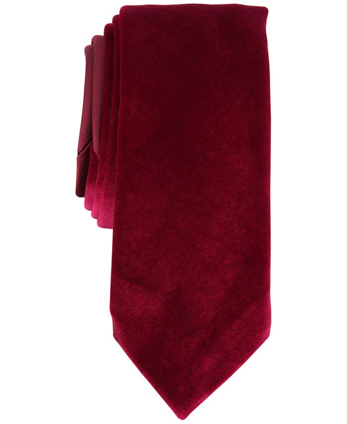 Alfani Men's Monroe Solid Velvet Tie, Created for Macy's - Macy's