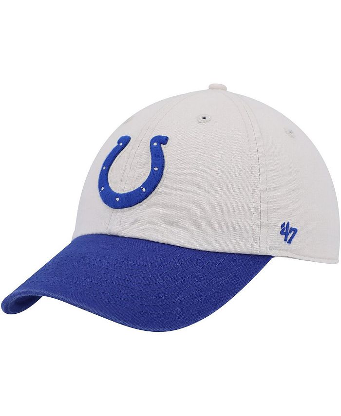 '47 Brand Men's '47 Cream, Royal Indianapolis Colts Sidestep Clean Up ...